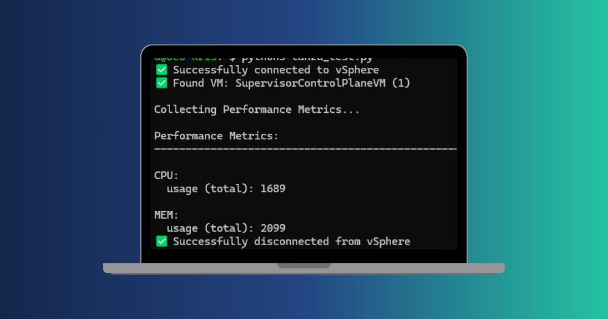 Use Python to Access the VMware vSphere REST API and Tanzu